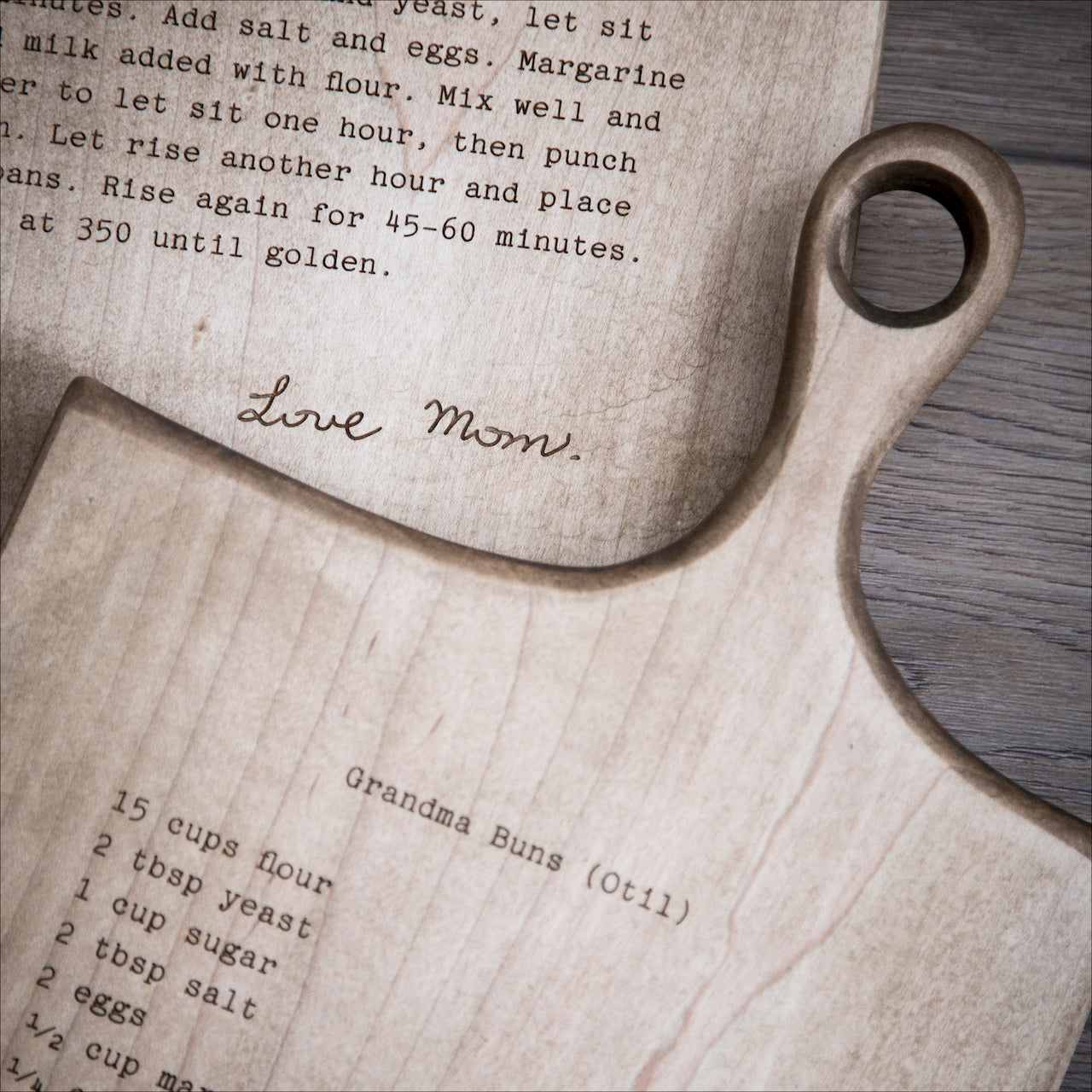 Recipe Boards with custom text and recipes for your family ...